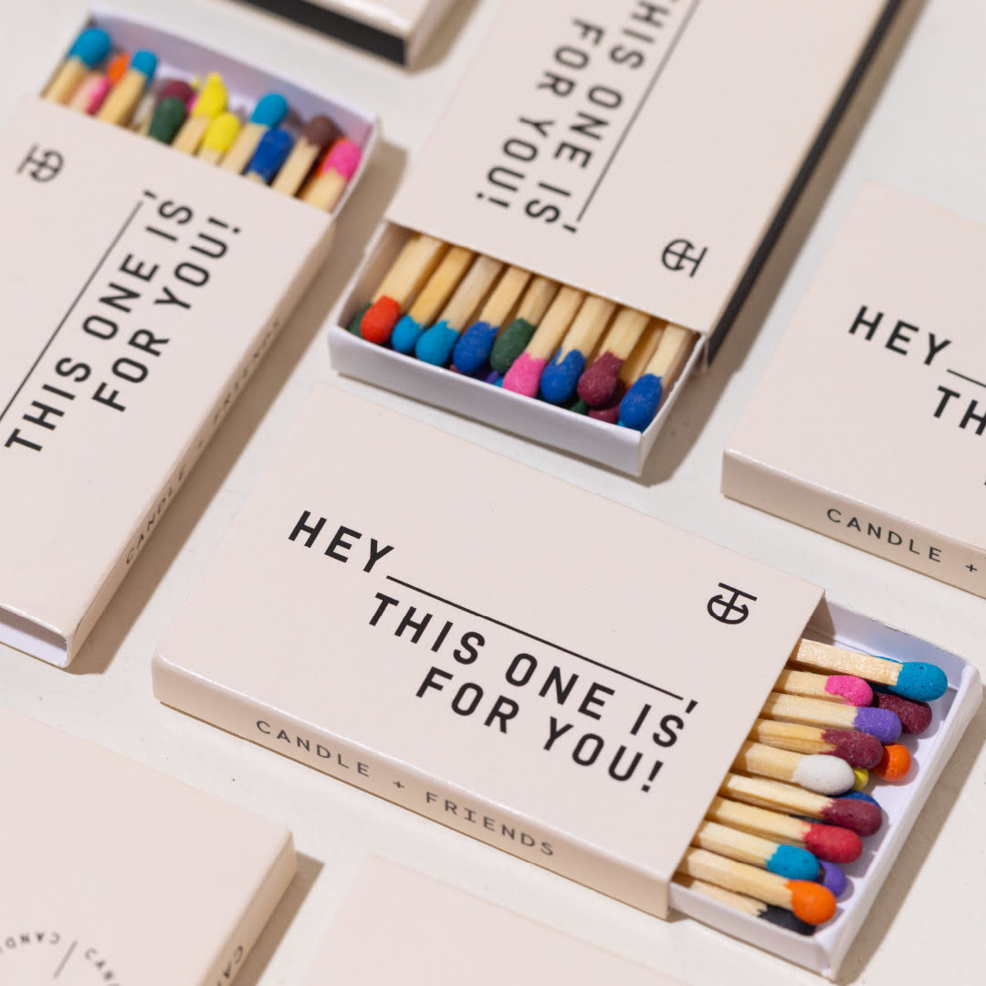 Small Matchboxes Customizable with Name – Candle and Friends